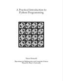 Free PDF Download - A Practical Introduction to Python Programming ...