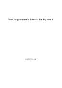 Free PDF Download - Non-Programmer's Tutorial for Python 3 ...